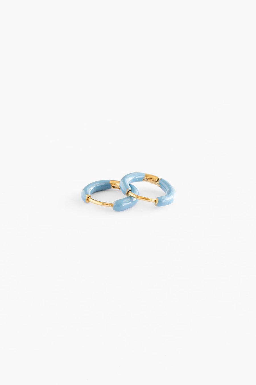 Enamel Hoop Earring – Pip Pop Post