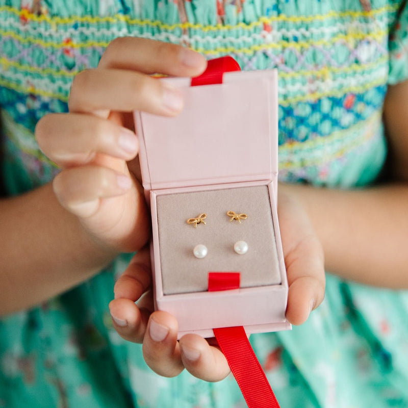 Pip Pop Post earrings for little girls! Hypoallergenic flat-back